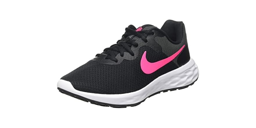 Nike Women's Race Running Shoe, Black Hyper Pink Iron Grey, (Open Box)