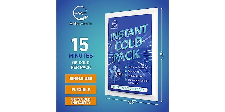 AllSett Health 50 Pack - Instant Cold Pack
