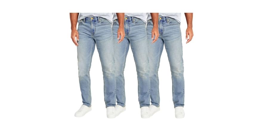 (3 Pack) Men Straight Flex Stretch Jeans