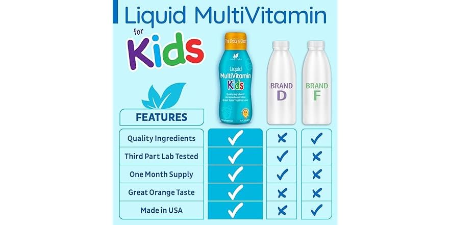 Clear Formulas Liquid Multivitamin for Kids, 2 Pack