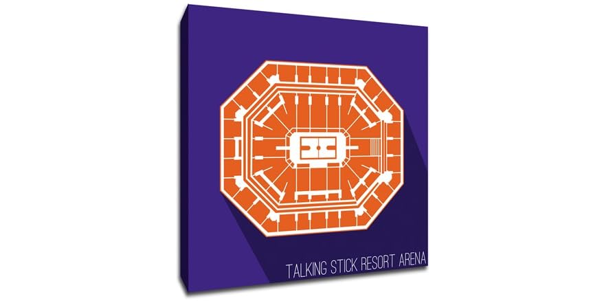 NBA 16x16 Seating Map Canvas - Pick Team