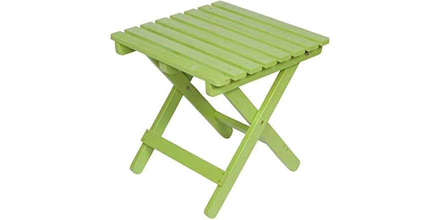 Shine Company 4119 Square Wooden Folding Side Table
