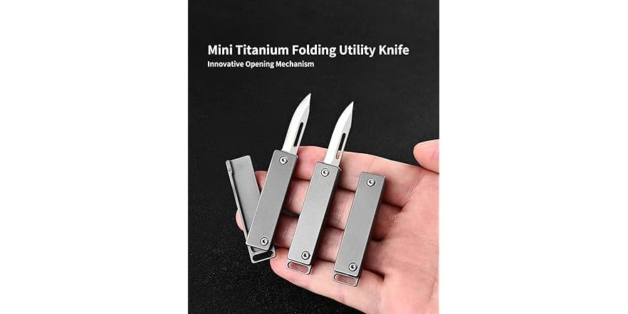 TIKIDESIGN 2 Pack TKK1 Mini Titanim Knife