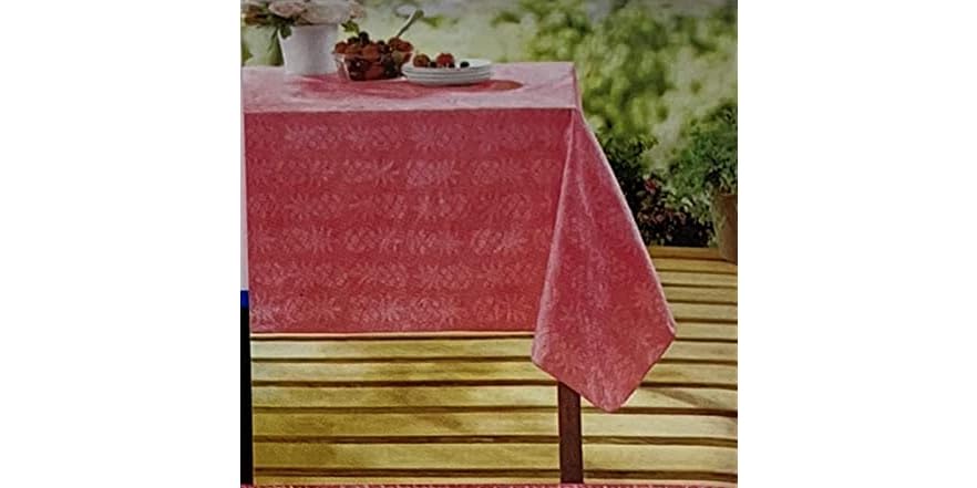 Mainstays Vinyl Tablecloth 60x84 Fuchsia