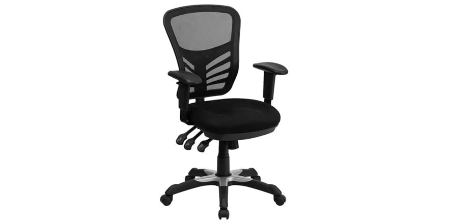 Mid-Back Mesh Chair w/Paddle Control