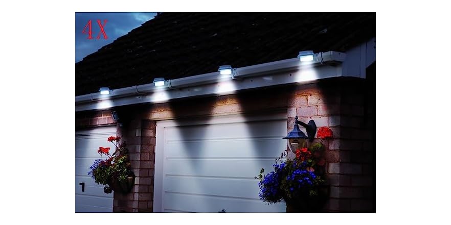 LexiHome Outdoor Solar Gutter LED Lights
