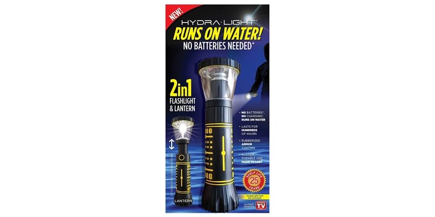 Hydralight Water-Powered Flashlight
