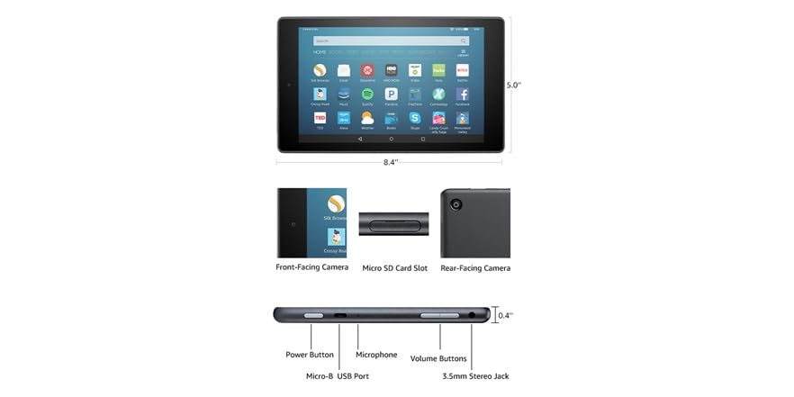 Amazon Fire HD 8" (2016) 16GB Tablet