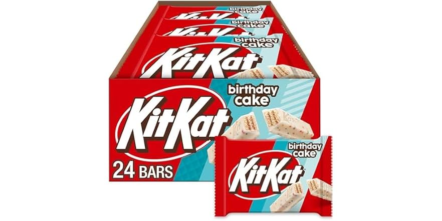 48-Count KIT KAT Birthday Cake Flavor, 1.5 oz