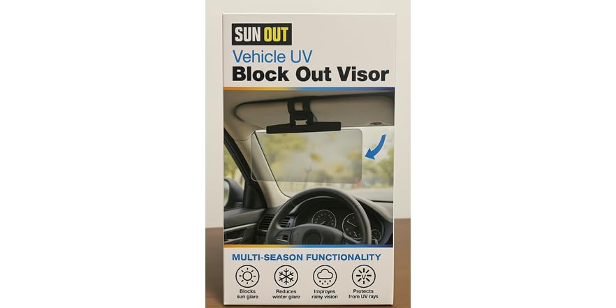 3p Experts Sun Out Vehicle UV Block Out Visor