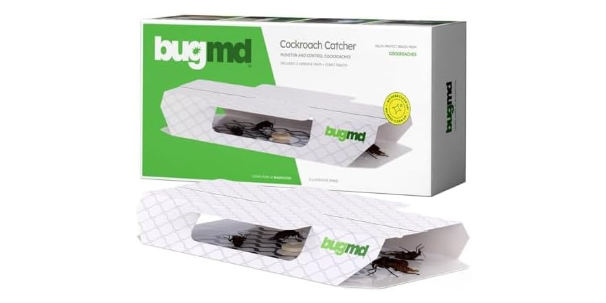 BugMD Indoor Cockroach Killer & Roach Trap- Choose Size