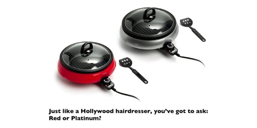 Deni 12” Circular Grill - Red