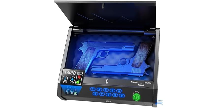 movgul Biometric Gun Safe, 443B (Open Box)