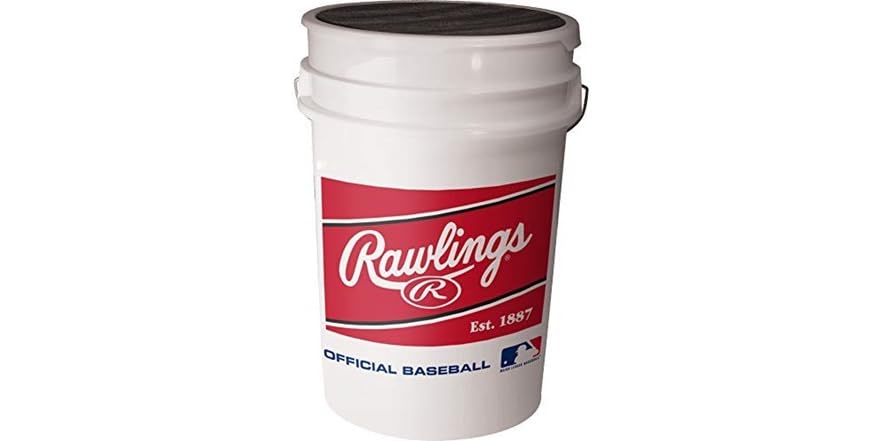 Rawlings 6-Gallon Ball Bucket 6-Pack