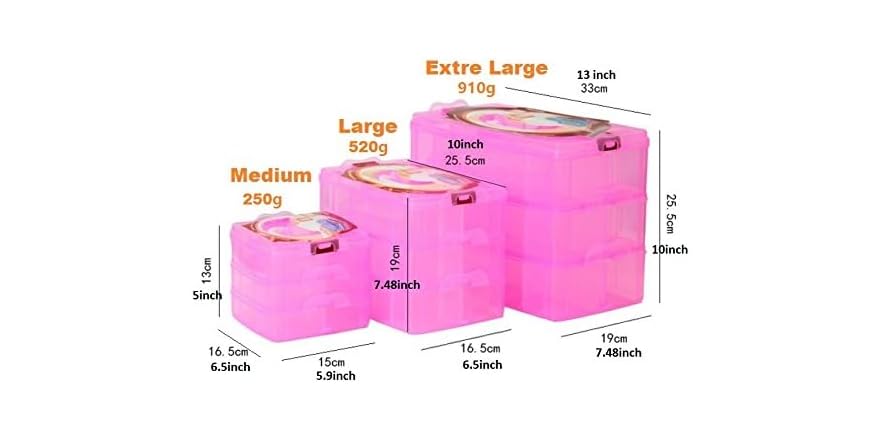 3-Tier 30 Sections Storage Box (Blue)