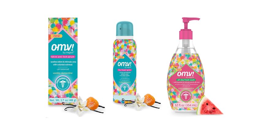 OMV! Feminine Dry Wash Spray, Serum & Wash