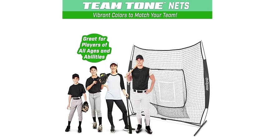 GoSports Team Tone 7 x 7 ft Baseball Net
