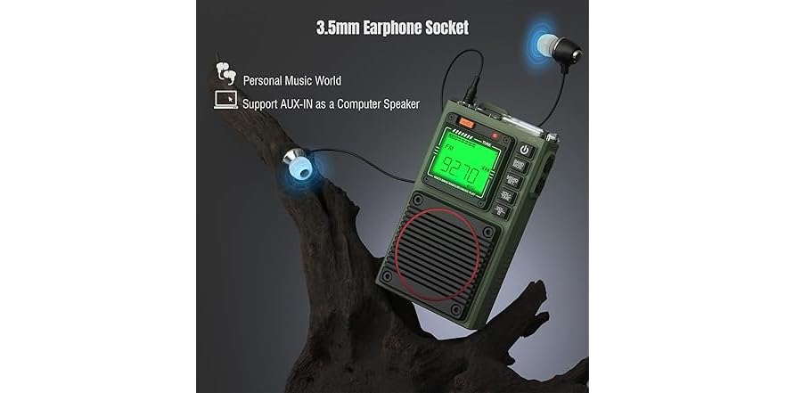 Raddy RF75A App Control Portable Shortwave Radio