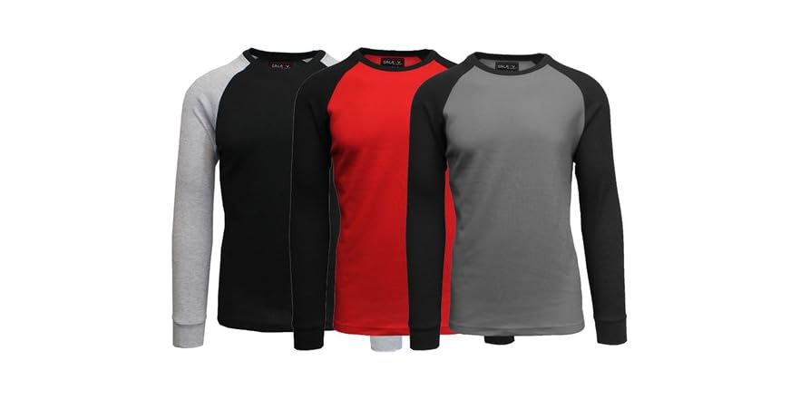 Men's Raglan Thermal 3-Pack
