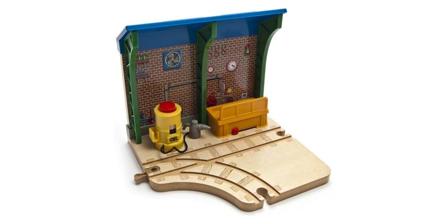 Thomas & Friends Wooden Railway Repair & Go Sodor Steamworks Set