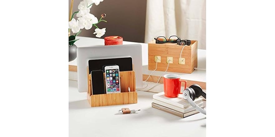Eco Bamboo Multi-Device Charging Station