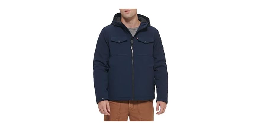 Levi's Men's Soft Shell Hooded Jacket