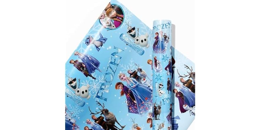 5 Pcs Frozen Wrapping Paper