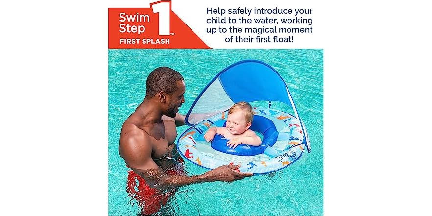 SwimWays Canopy Inflatable Baby Float