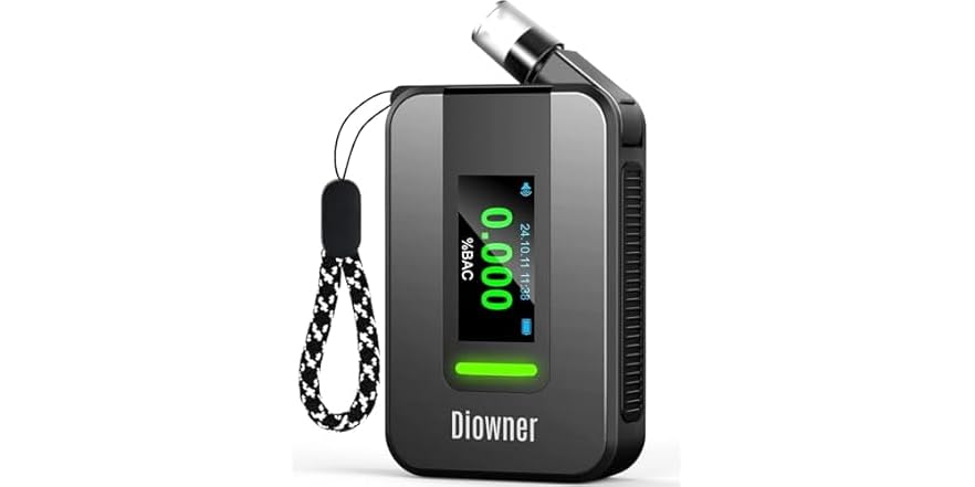 Portable Rechargeable Breathalyzer (Open Box)