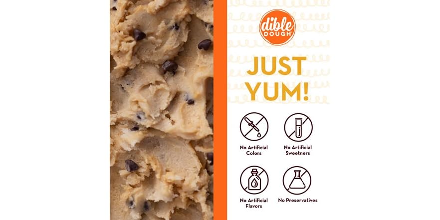10Pk Dible Dough Shelf Stable Edible Cookie Dough
