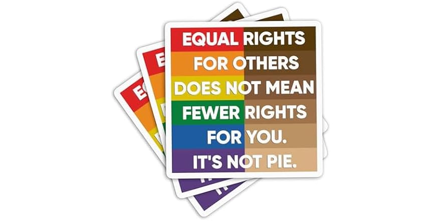 Generic Set 3Pcs Equal Rights Stickers