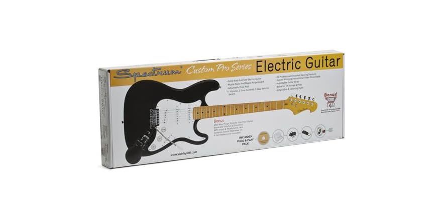 Ashley Spectrum Custom Strat Electric Guitar & Mini Amp