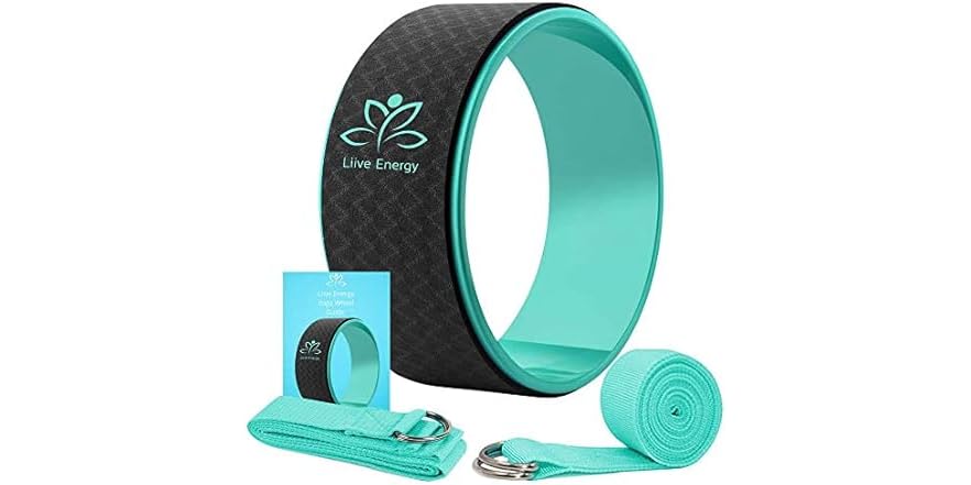 Yoga Back Roller Wheel & Straps Set