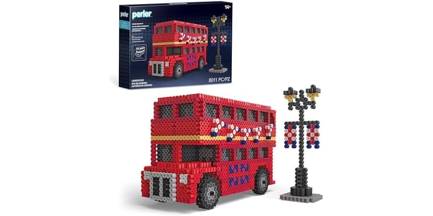 Perler London Bus 3D Fused Bead Kit