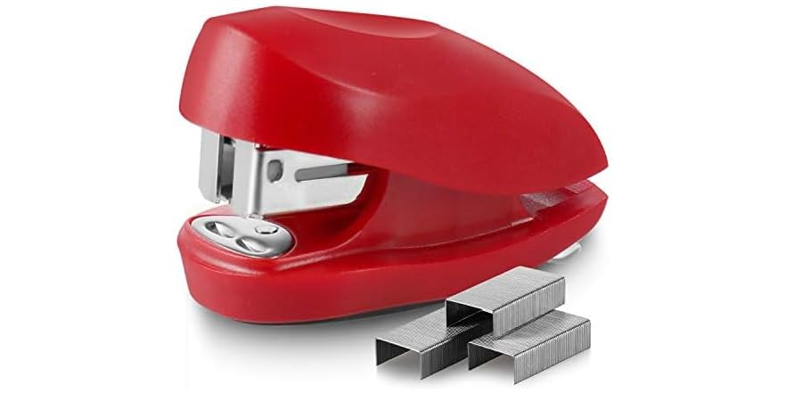 Swingline Red Mini Stapler With Staples