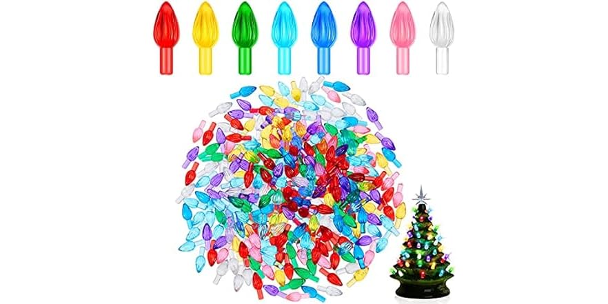270 Pcs Ceramic Christmas Tree Bulbs