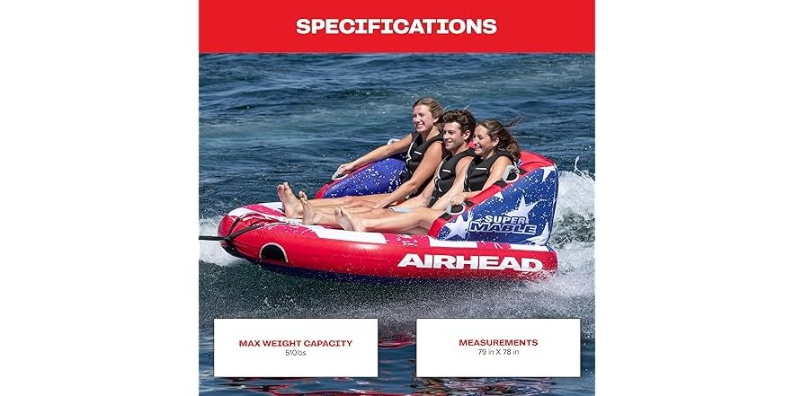 Airhead Super Mable 3-Person Towable Tube