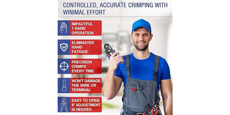 TUBTAP Wire Ferrule Crimping Tool Kit