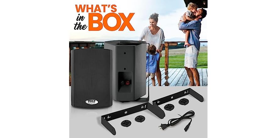 Pyle 5.25'' Pro-Active Wall-Mountable Speakers