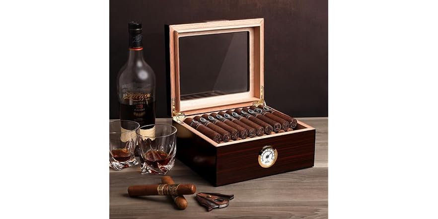 Mantello Premium Humidor Cigar Box