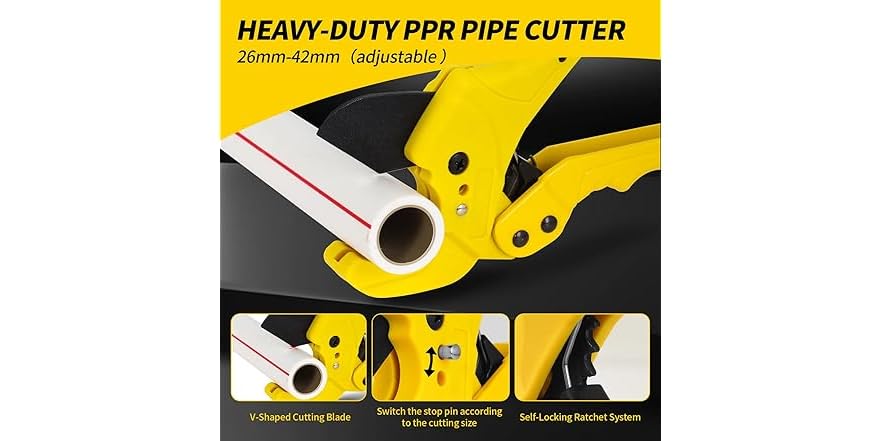 osaasi PVC pipe cutter, up to 1-5/8" PVC cutte