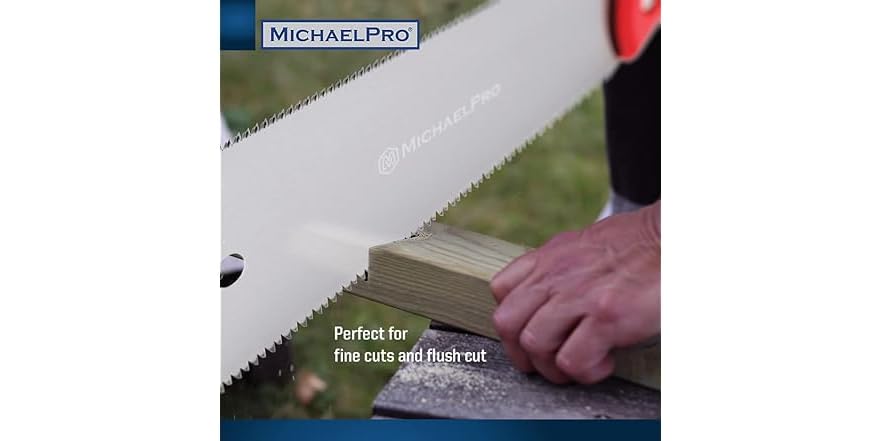 MichaelPro Japanese 10 Inch Double Edge Hand Saw