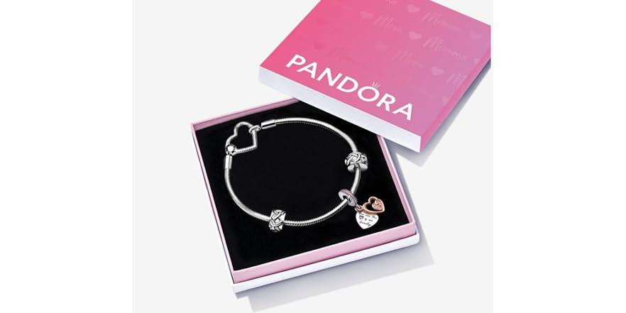 Pandora Entwined Hearts Bracelet Set