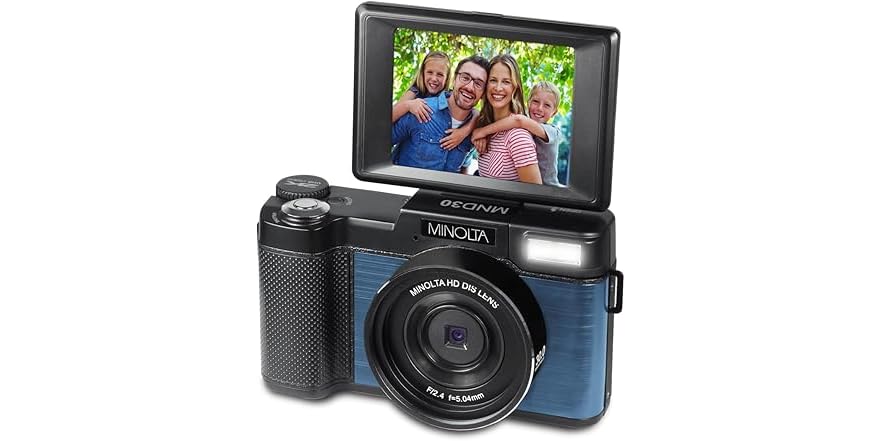 (NEW) Minolta MND30 30 MP / 2.7K Ultra HD Digital Camera