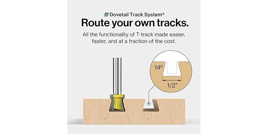 MICROJIG Matchfit MB-025-0514 Dovetail Router Bit