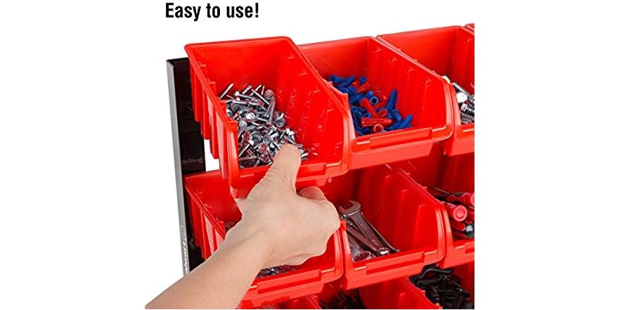 Stalwart 15 Bin Storage Rack Organizer