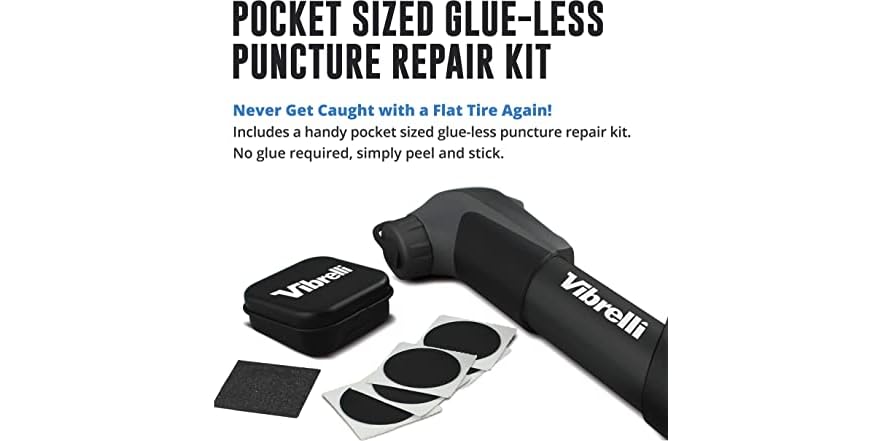 Mini Bike Pump & Puncture Repair Kit