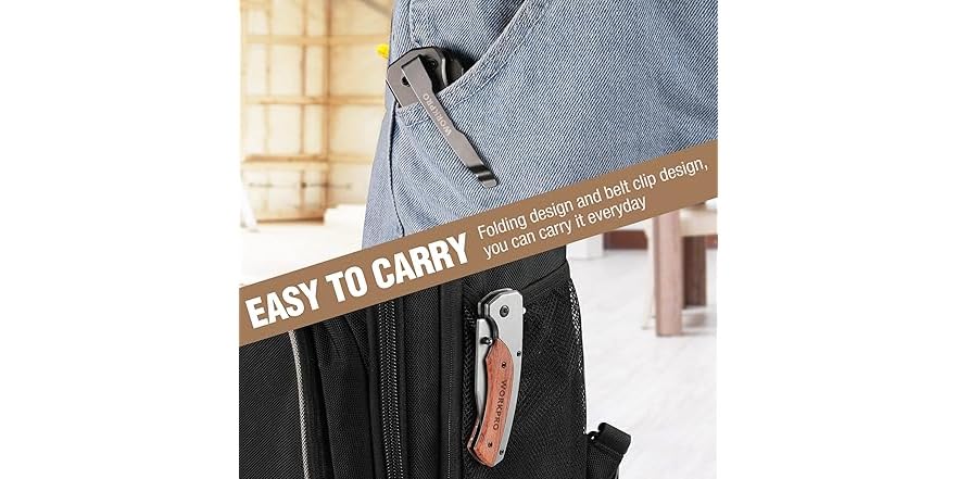 WORKPRO Folding Utility Knife & EDC Pocket Knife