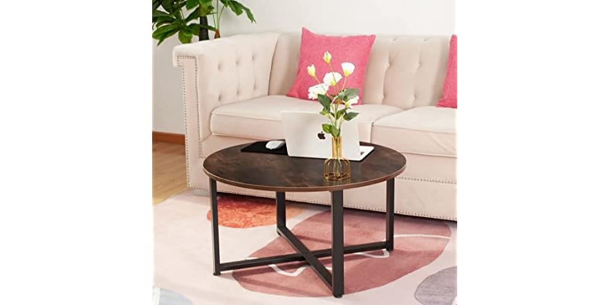 AZL1 Life Concept Coral Flower Round Coffee