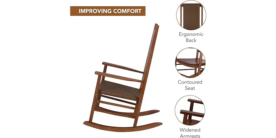 Shine Company Hampton Wooden Rocking Chair